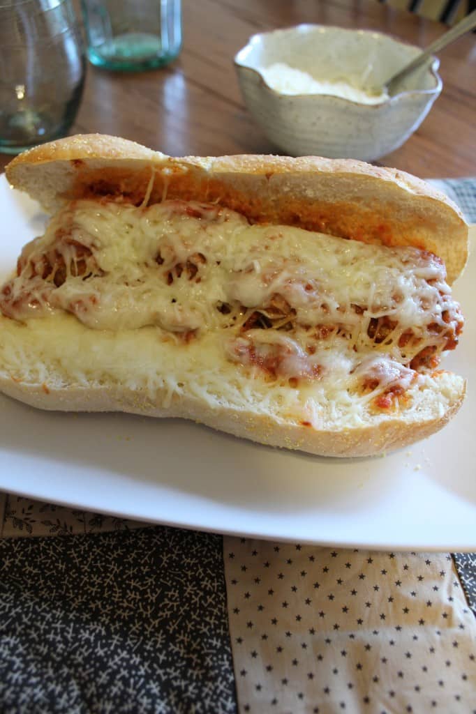 Meatball Subs - One Sweet Mess