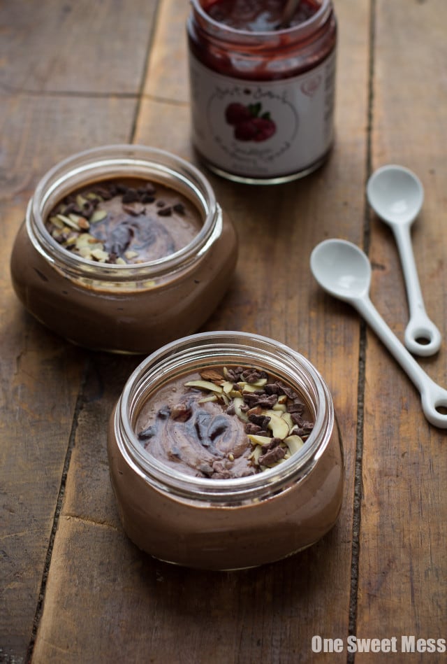 Vegan Chocolate Pudding with Raspberry Swirl (Healthy + Gluten-Free ...