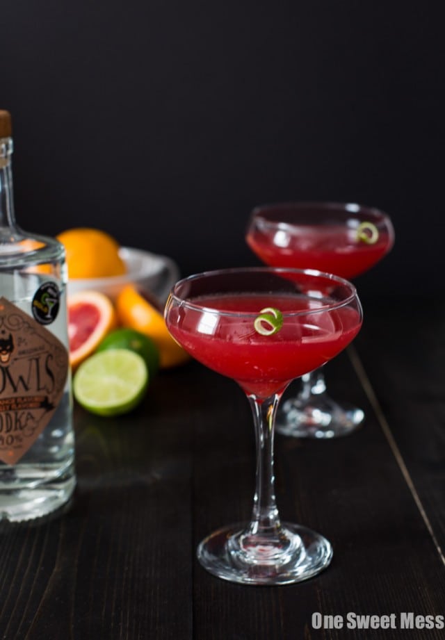 Blood Orange Cosmo Cocktail - One Sweet Mess